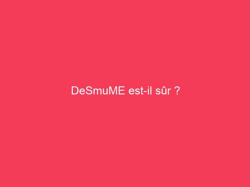 DeSmuME est-il sûr ? - Guide Achat Gamer